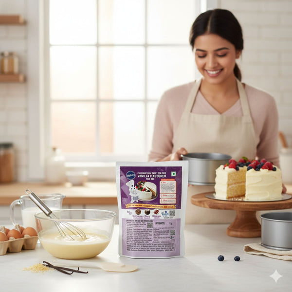 Pills&bury Easy Bake Egg Free Vanilla Flavoured Cake Mix – 1 kg | Soft ...